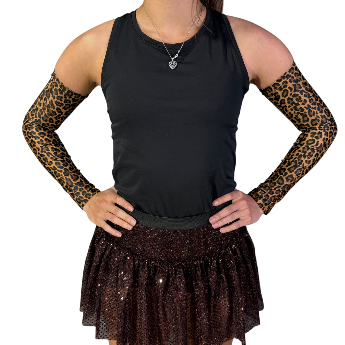 Leopard Print Arm Sleeves – Animal Costume Compression Sleeves | Rock ...
